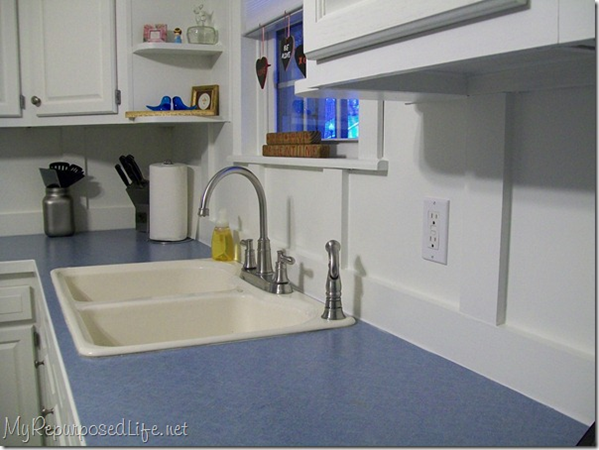 Board & Batten Backsplash Reveal - My Repurposed Life®